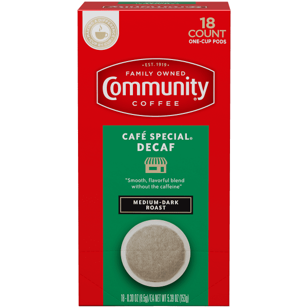 Community® Coffee Café Special® Decaf Medium-Dark Roast One-Cup Pod 8.5 ...