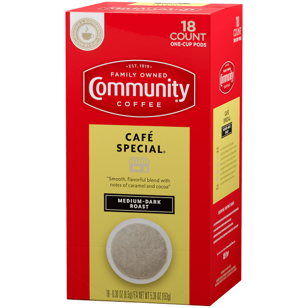 Community® Coffee Café Special® Medium-Dark Roast One-Cup Pod 8.5 g 18 ...
