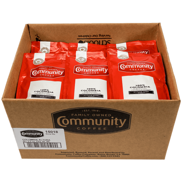 Community® Coffee 100% Colombia Medium-Dark Roast Frac Pack 2.5 oz 40 ...