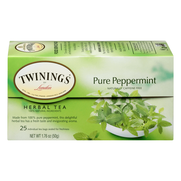 Twinings® Herbal Tea Pure Peppermint Tea Bag 25 ct Box