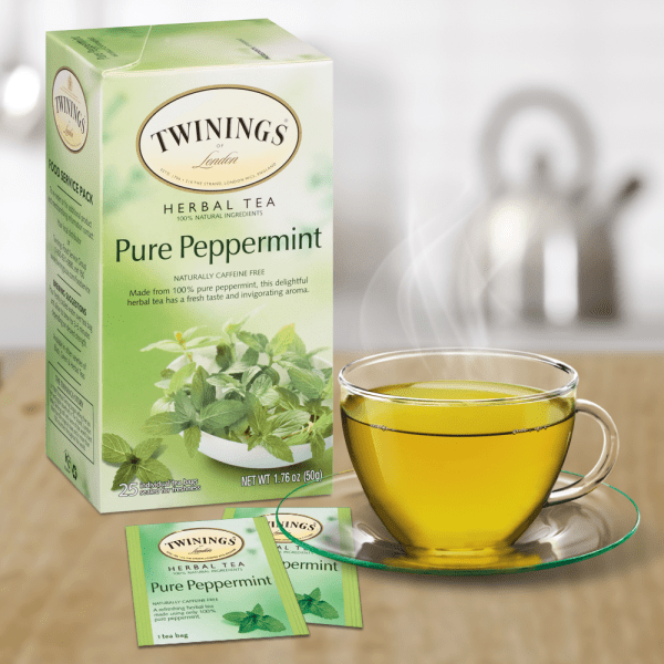 Twinings® Herbal Tea Pure Peppermint Tea Bag 25 ct Box