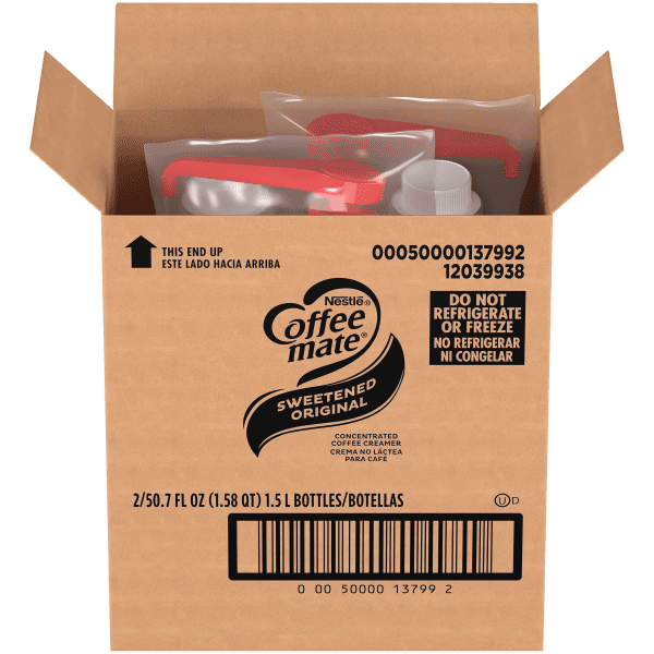 Nestlé® Coffee-mate® Sweetened Original Liquid Creamer 1.5 L Bottle 2 ...