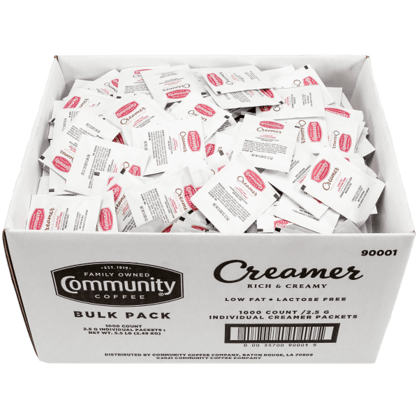 Community® Coffee Low-Fat Lactose-Free Creamer 1,000 ct Box