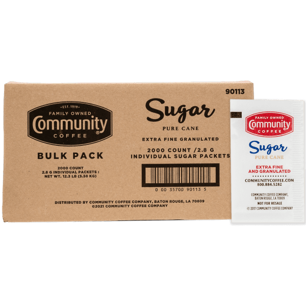 Community® Coffee Pure Cane Sugar 2,000 ct Box