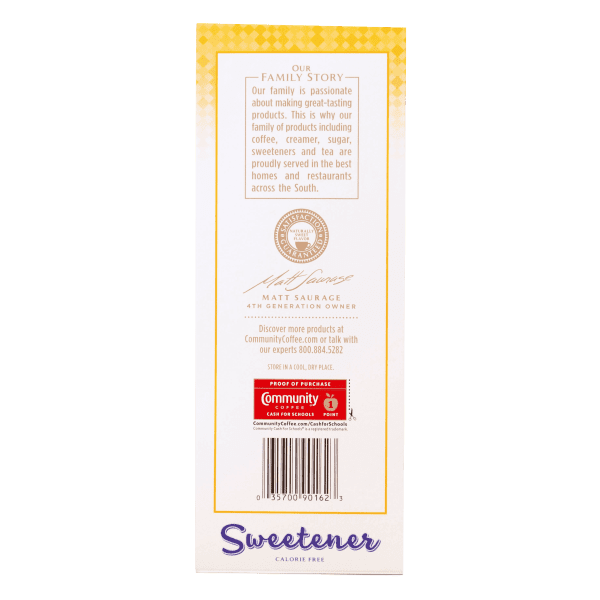 Community® Coffee Yellow Sweetener 400 ct Box